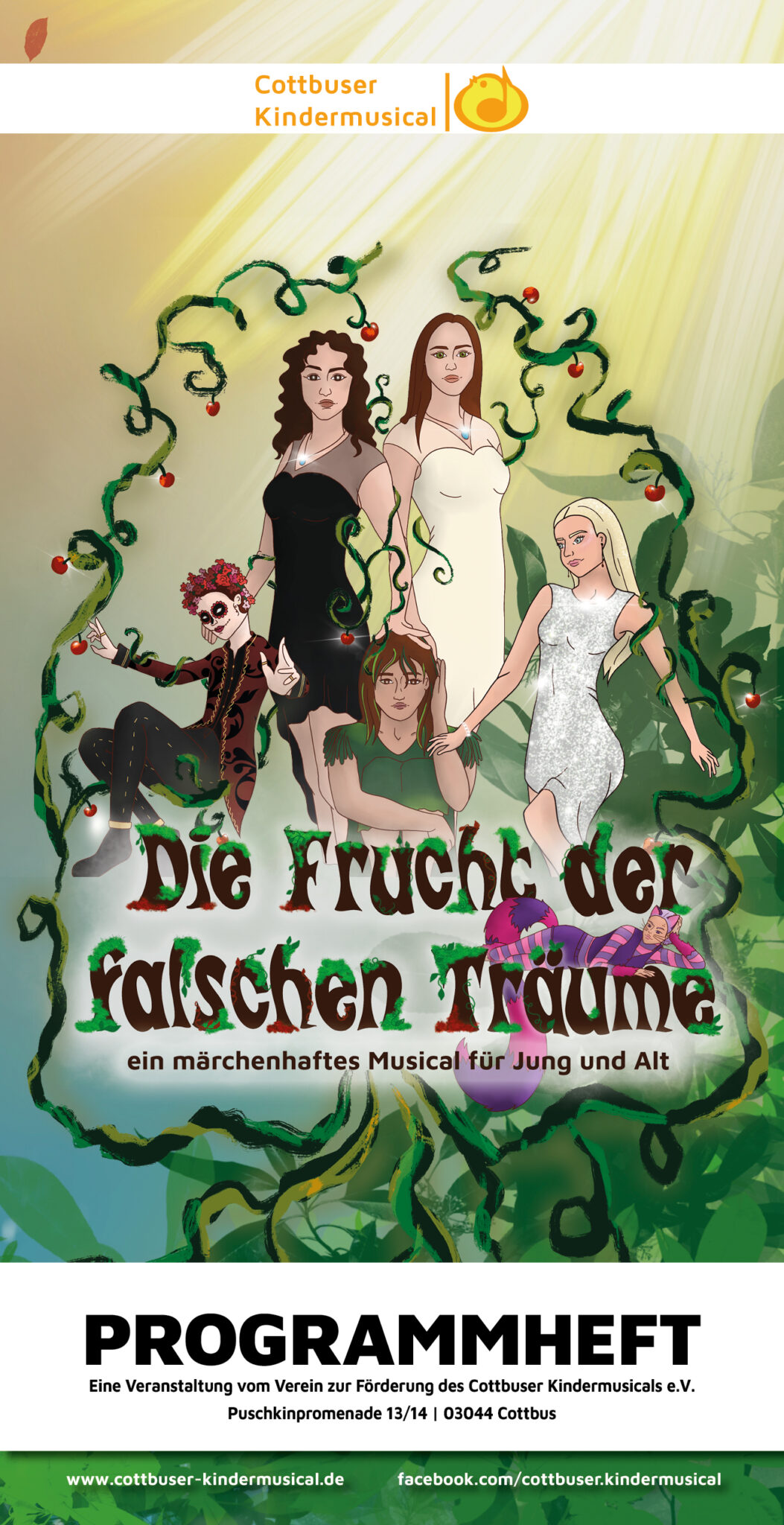 Programmheft „Die Frucht der falschen Träume“ – Cottbuser Kindermusical